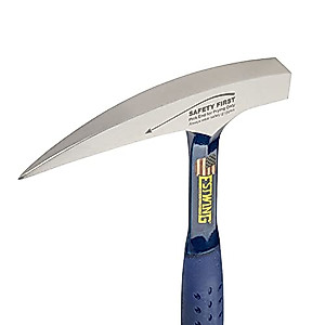 ESTWING Rock Pick - 22 oz Geology Hammer with Pointed Tip & Shock Reduction Grip - E3-22P