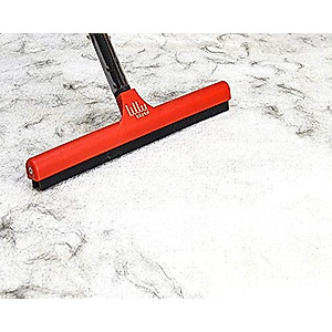 Lilly Brush Mighty Pet Hair Detailer Head (NO HANDLE) Dog Hair & Cat Hair Remover for Carpets and Rugs. Fits on ALL standard broom sticks.