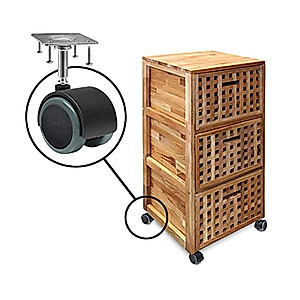 Slipstick CB681 2 Inch Floor Protector Rubber Caster Wheels (Set of 4) 5/16 Inch Stem or Top Plate Mounting Options - Black/Gray Green