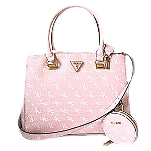 GUESS Alexie Girlfriend Satchel, Pink Logo