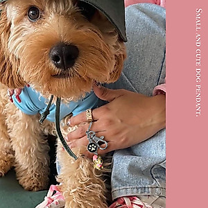 DOR QUEEN Dazzling Enamel Dog Keychain - Yellow Labrador Retriever,D Mini Handcrafted Metallic Charm,Perfect for Families & Kids Adults!