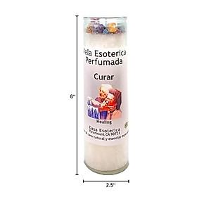 Healing-Palm Wax Spiritual Intention Spell Candle-[White] | Vela CASA ESOTERICA PERFUMADA- (CURAR)