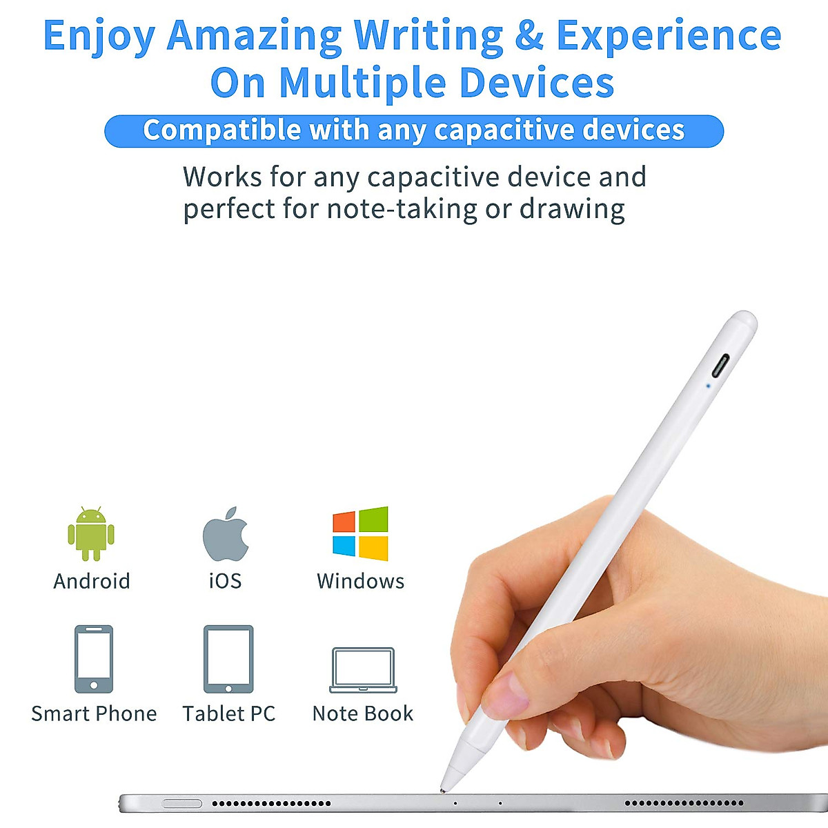 Stylus Pens for Lenovo Yoga Tab Pencil, Evach Capacitive High Sensitivity Digital Pencil with 1.5mm Ultra Fine Tip Stylus Pencil for Lenovo Yoga Tab Pen, White