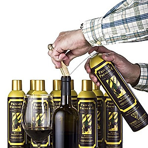 Private Preserve Wine Preservation System | 100% Green Gas Based | Suitable for all Wine, Port, Sake, Cognac, Whiskey, Fine Oil and Vinegar