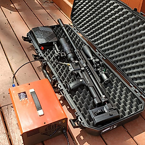 Digital Auto Stop PCP Air Compressor 4500psi 12V 110V Auto Shut Off PCP Compressor Oil And Water Free For Paintball Tank PCP Airgun And Mini Scuba Tank