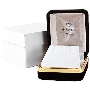 Galaxy Gold GG 14k 20" White Gold Necklace with Natural Black Diamonds and Amethyst