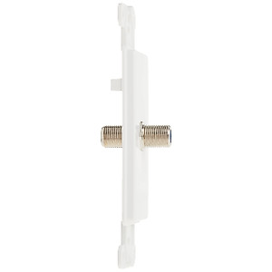 Leviton 40681-W F Connector Decora Insert,Aluminum, White