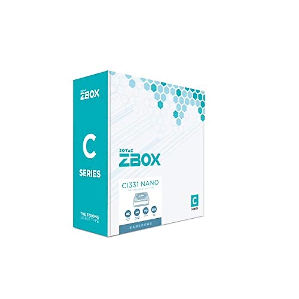 ZOTAC ZBOX CI331 Nano Fanless Silent Mini PC Intel N5100, Intel UHD Graphics, HDMI, VGA, DisplayPort, No Memory/Storage/OS Barebones System, ZBOX-CI331NANO-U, Intel N5100 Quad Core