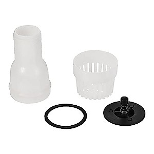 uxcell Foot Valve, G1 Thread Filter Strainer Check Valve for Home Garden Water Well Pump Pool, PVC, White