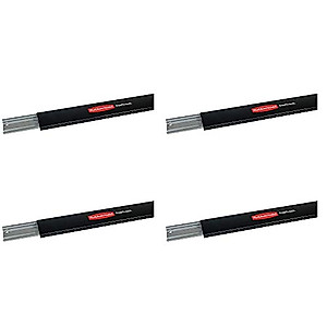 Rubbermaid 1784415 Fast Track Home/Garage 48 Inch Heavy Duty Steel Horizontal Wall Mounted Storage Rail (4 Pack)