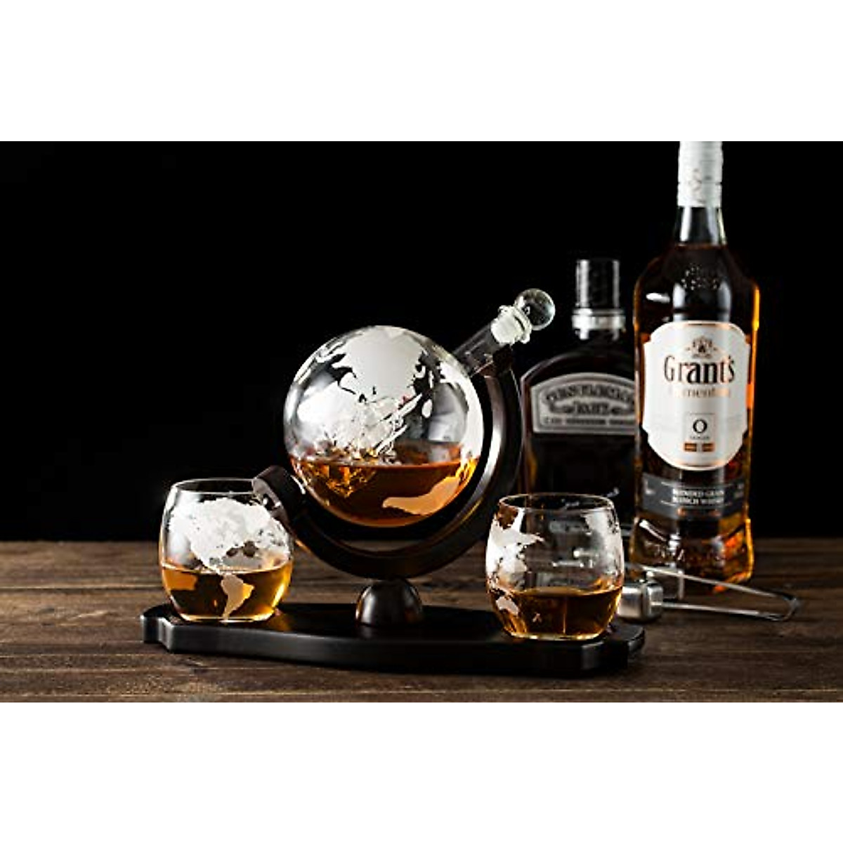 Verolux Whiskey Decanter 2 Sets in Gift Box - Christmas Holiday, Birthday gifts for men and women - Home Bar Accessories for Bourbon, Scotch, Liquor, Whisky, Gin, Rum, Tequila, Vodka and Brandy
