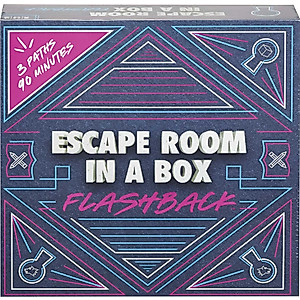 Games Escape Room in a Box: Flashback, Escape Room Game with 19 Puzzles and 4 Locks, Can Pair with Amazon Alexa, for Adults and Teens 13 Years Old and Up