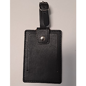 Rico Industries NFL Tampa Bay Buccaneers Brown Laser Engraved Ultra Suede Luggage Tag - Includes ID Card