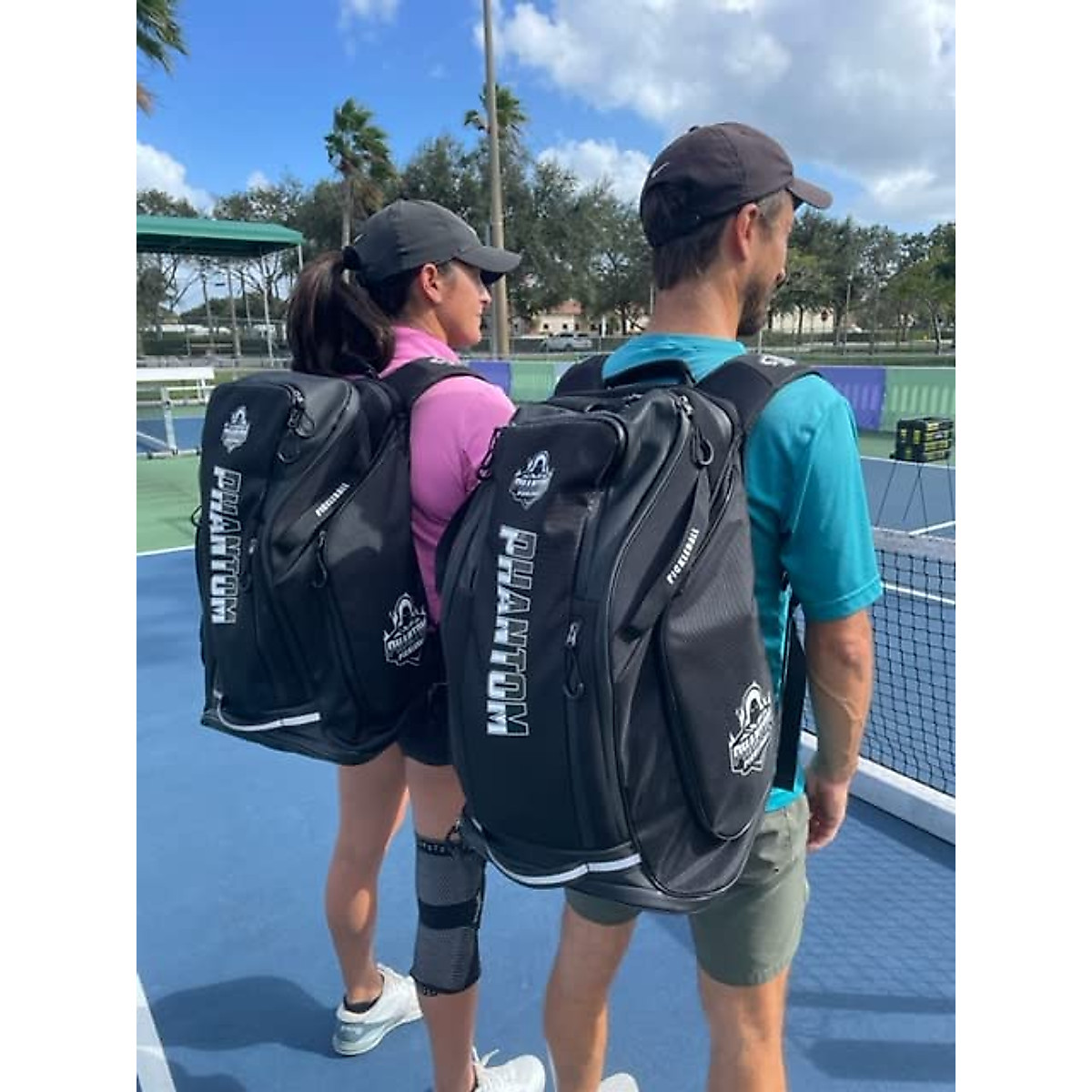 Phantom Pickleball Backpack Professional Tour Bag – 21 x 14 x 11 Inches Large Capacity Pickleball Bag with Padded Straps, Shoe Compartment, Laptop Sleeve – Insulated Backpack for Pickleball Equipment