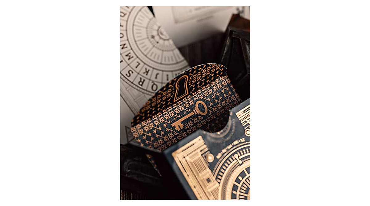 Bicycle Cypher Premium Black Playing Cards with Gold Foil