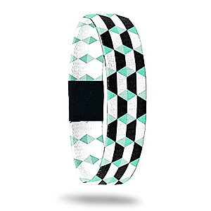 ZOX Bracelets — Just Breathe | Stretchy Elastic Band with Motivational Affirmations and Beautiful Artwork, Great Gift for Men, Women, and Kids (Medium)