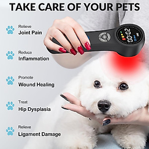 GOVW Cold Laser Therapy for Dogs, 4x980nm+4x810nm+16x660nm, Cold Laser for Horses, Veterinary Laser Therapy Machine, Pet Laser Therapy, Cold Laser Therapy Pain Relief Device for Animals Like Cats