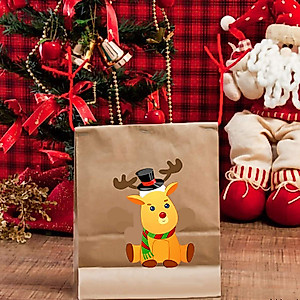 Make Your Own Christmas Stickers for Kids Christmas Make a Face Stickers Kids Arts Crafts Adhesive Sticker Decals Holiday Party Decorative Gifts Christmas Stocking Stuffers 24 Packs (Christmas)