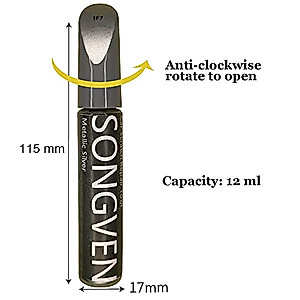 Car Touch Up Paint Pen Silver Auto Scratch Remover Pen 1F7 Auto Scratch Repair Kit for Deep Scratches Trucks Motorcycles Boat Cars Scratch Repair Easy Repair (For Toyota COROLLA, Metallic Silver)