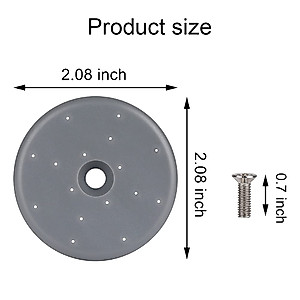 KOLLNIUN Pre-Rinse Spray Valve Repair Kit for Most Commercial Sink Faucet Dish Sprayer Touch On Kitchen Sink Faucets 1.42 GPM Spray Face Bumper and Screw Repair Part, Grey