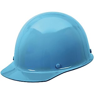 MSA 475400 Skullgard Cap Style Safety Hard Hat with Fas-Trac III Ratchet Suspension | Non-slotted Hat, Made of Phenolic Resin, Radiant Heat Loads up to 350F - Standard Size in Gray