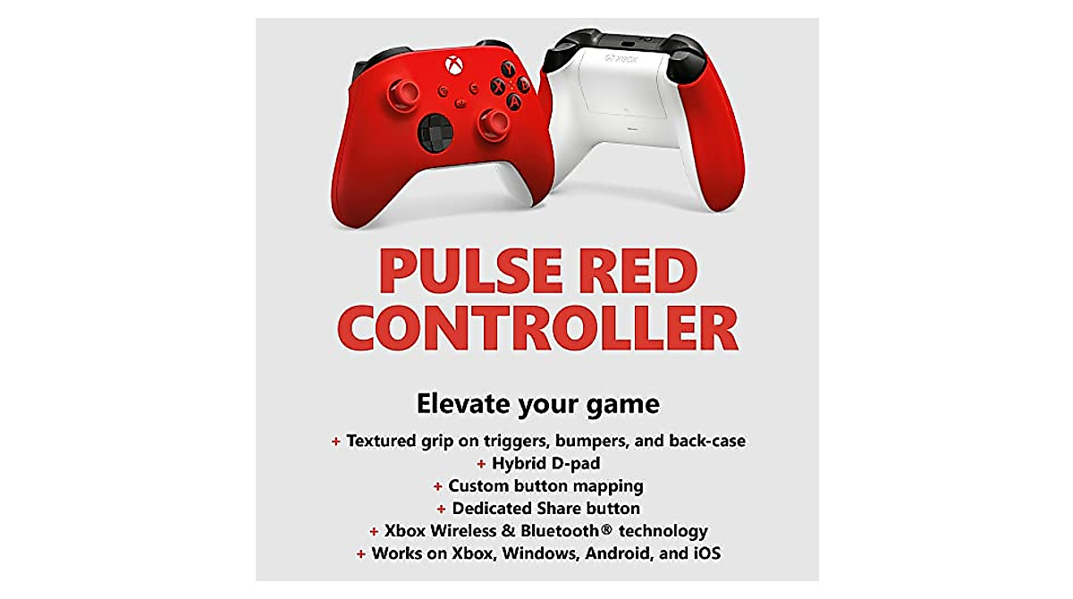 Xbox Core Wireless Controller - Pulse Red for All Devices