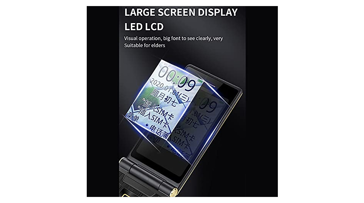 Dpofirs Senior Flip Phone - User-Friendly & Loud Volume