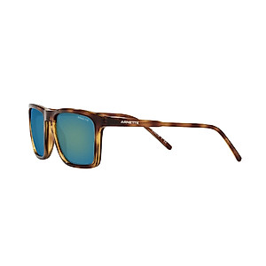 ARNETTE Man Sunglasses Havana Frame, Emerald Iridium Lenses, 56MM
