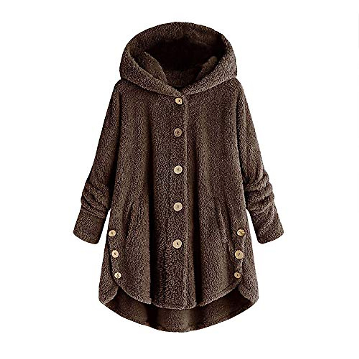 babysbule Oversized Fleece Sweatshirts For Women Button Down Long Sleeve Tunic Top Winter Warm Coats Blouse Hoodies Sales Tops Clearance Holiday Deals My Recent Orders Placed By Me Hot Tops Sales
