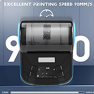 NOT for ios/ipad/MAC,80mm android portable bluetooth Receipt thermal Printer, mobile wireless 3 inch Ticket Bill invoice pos Printer for store small business,compatible with Windows/android