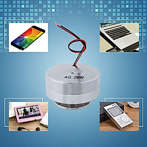 Resonance Speaker,1Pcs 50MM 2Inch All Frequency Resonance Speaker Vibration Strong Bass Louderspeaker for Equipment Sound Playback and Sound Expand (4Ω,25W) (1)