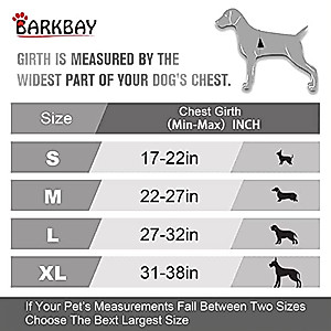 BARKBAY No Pull Dog Harness Front Clip Heavy Duty Reflective Easy Control Handle for Large Dog Walking(Black,L)