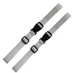 HDHYK 2packs Beach Chair Towel Straps for Pool, Beach, Lounge Chair Multi Purpose Adjustable Elastic Towel Straps(White)