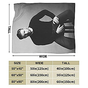 Chris Evans Soft and Comfortable Warm Fleece Blanket for Sofa, Bed, Office Knee pad,Bed car Camp Beach Blanket Throw Blankets (50"x40") … (60"x50")