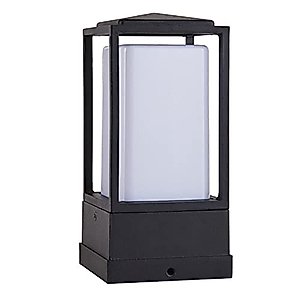 speesy Personality Path Square Stigma Column Post Light Fixture,Aluminum Modern Lawn Pillar Lamp,Outdoor Waterproof Stigma Lamp,Villa Riverside Garden Column Lamp