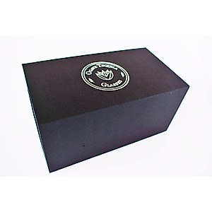 Tequila Glasses Sipping Snifter Easy Convenient Eyeballing Shot Measure Pour Set of 2 Pear Tulip Shape for Whiskey Scotch as well,1.5 Ounces