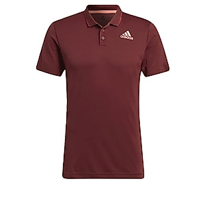 adidas Men's Tennis Freelift Polo Shirt, Shadow Red, X-Large