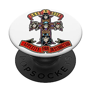 Guns N' Roses Official Cross PopSockets PopGrip: Swappable Grip for Phones & Tablets
