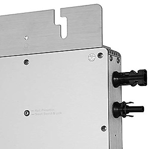 Mophorn 1200W MPPT Waterproof Solar Grid Tie Inverter DC to AC 110V Micro Inverter (1200W 110V)