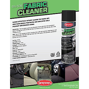 Sprayway Fabric Foam Cleaner , Net 19 Oz. (SW508)