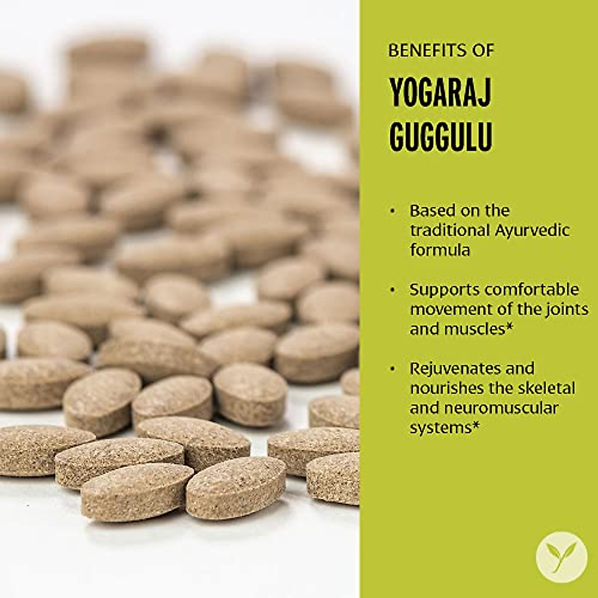 Banyan Botanicals Yogaraj Guggulu Tablets – Organic Supplement ­­– Traditional Blend for Supporting The Skeletal & Neuromuscular Systems* – 90 Tablets – Non-GMO, Sustainably Sourced, Vegan