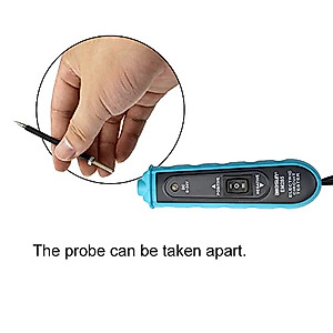 allsun 6-24Vdc Automotive Electric Circuit Tester Power Circuit Probe Detector Car Diagnostic Repair Tool,Test Light Continuity/Polarity of a Voltage,Cable Length 5m(16ft)