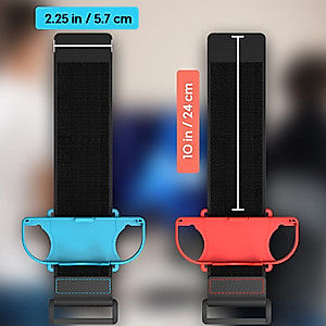 TalkWorks Wrist Band Straps Compatible with Nintendo Switch - Wrist Straps for Just Dance 2023, 2022, 2021, 2020, 2019, 2018, 2015 - Joy-Con Accessories, Adjustable Right/Left Controller