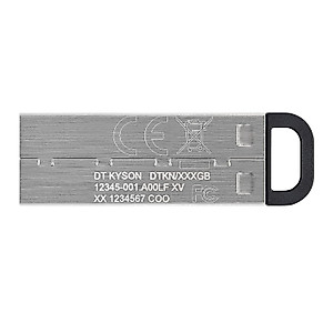 Kingston DataTraveler Kyson 32GB High Performance USB 3.2 Metal Flash Drive Durable and Lightweight (3-Pack)