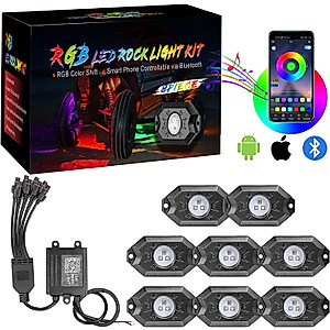 Rock Lights Extension Wire, Teochew-LED 9.8FT Extension Cable for RGB Rock Lights 4 & 6 & 8 & 12 Pods Underglow Rock Light Kits Extension Cord Wheel Well Lights Extension Cable Wire
