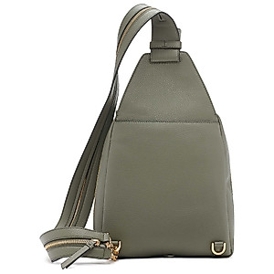 Calvin Klein Women's Myra Convertible Sling Backpack, Dusty Olive, One Size