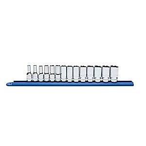 GEARWRENCH 14 Pc. 3/8" Drive 6 Point Mid-Length Socket Set, Metric - 80554S