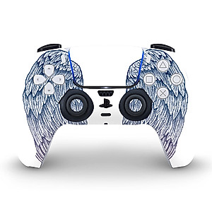 Head Case Designs Officially Licensed Rachel Caldwell Angel Wings Art Mix Vinyl Faceplate Gaming Skin Decal Compatible With Sony PlayStation 5 PS5 Digital Edition Console and DualSense Controller