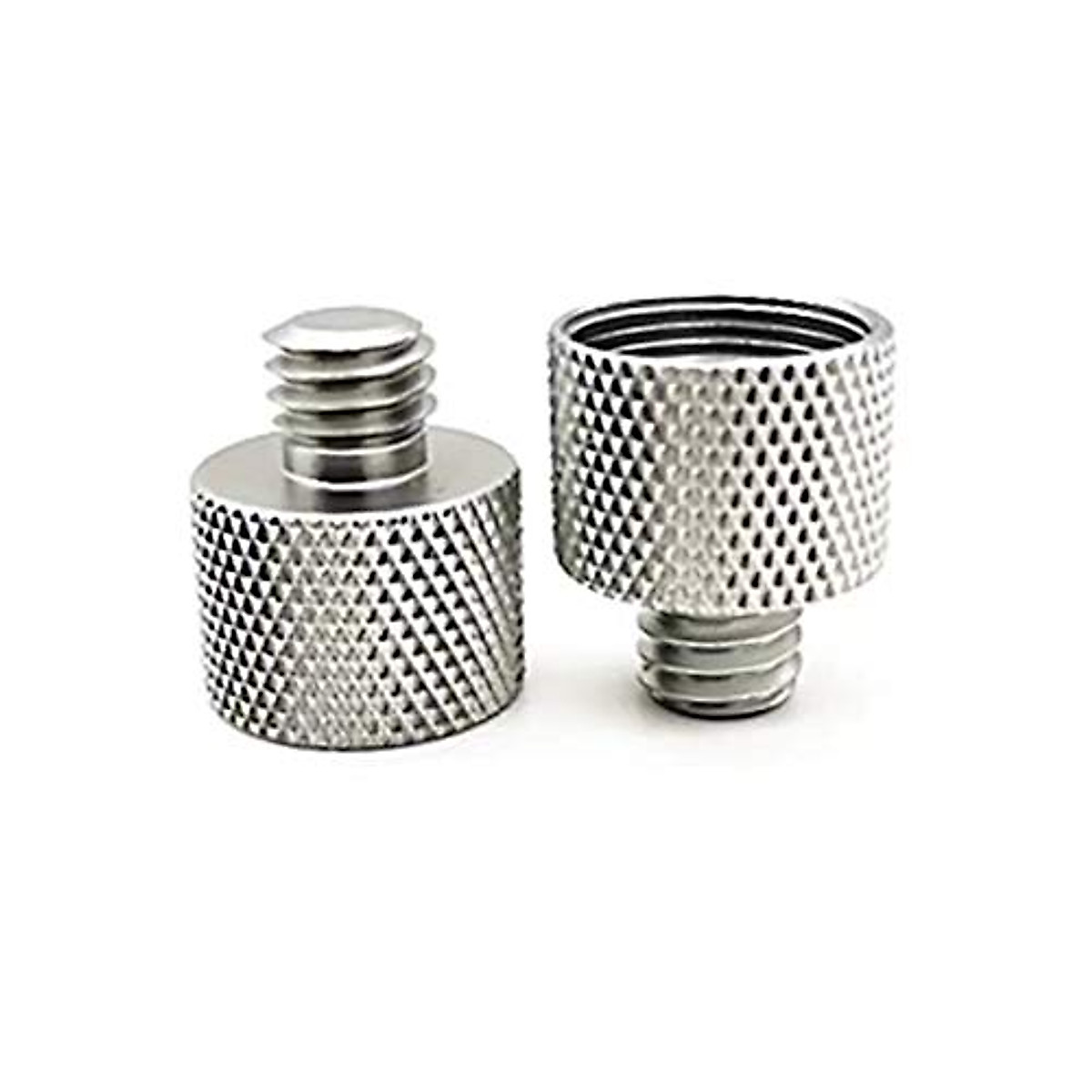 MxTong Mic Stand Adapter 5/8" to 3/8" Tripod Thread Screw Adapter for Microphone Stand Mount Microphone Stand Adapter to Tripod Adapter 2 Pack