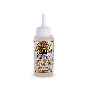 Gorilla Glue Clear, Non-Foaming, Water Resistant, Indoor & Outdoor, Versatile Bonding Usage, Easy Application Nozzle, 3.75oz/110ml Bottle, (Pack of 2)